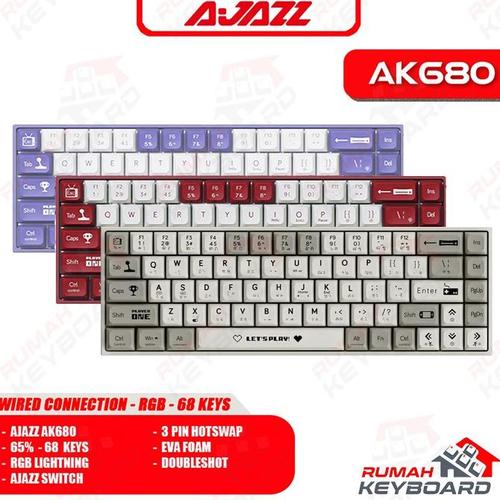 Jual MECHANICAL KEYBOARD - AJAZZ AK680 - 65% - WIRED - RGB - HOTSWAP ...
