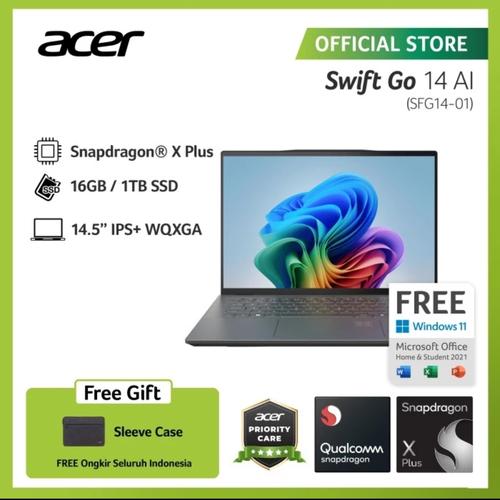 Jual ACER Swift Go 14 AI SFG14-01-X3BG Snapdragon X Plus X1P-42100 [16 ...