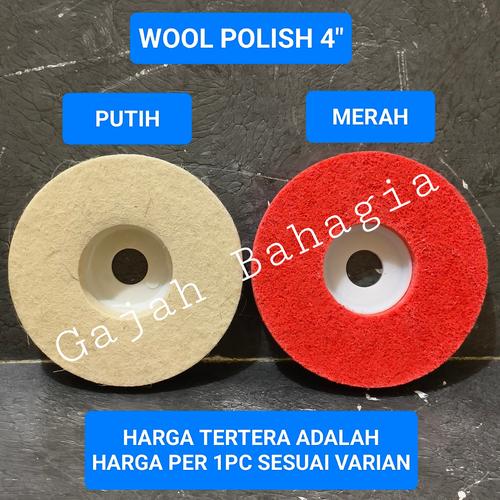 Jual Wool Polish 4" wol poles stainless gerinda grinding polishing 4 ...