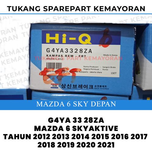 Jual Kampas Rem Brake Pad Depan Mazda 6 Skyaktive Tahun 2012 2013 2014 ...