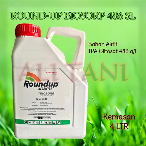 Jual ROUND- UP kemasan 4 Liter Herbisida Sistemik/Racun Rumput - Kota ...