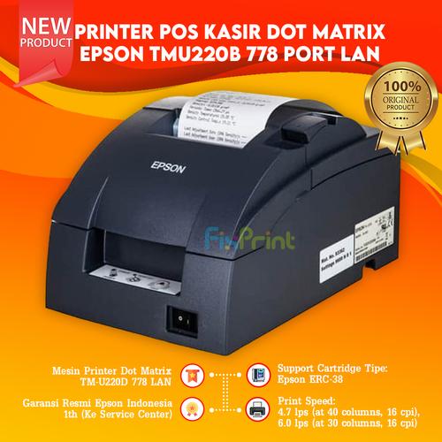 Jual PRINTER EPSON TMU220 TMU 220 D TM U220 D TMU220D NON AUTO CUTTER ...