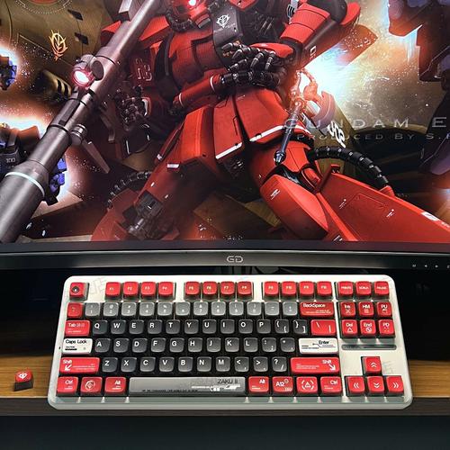 Promo Keycaps MDA Profile PBT Double Shot Transparant Side Gundam Zaku ...