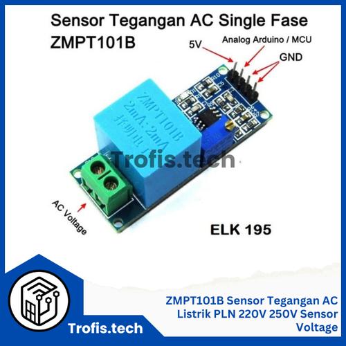 Jual ZMPT101B Sensor Tegangan AC Listrik PLN 220V 250V Sensor Voltage ...