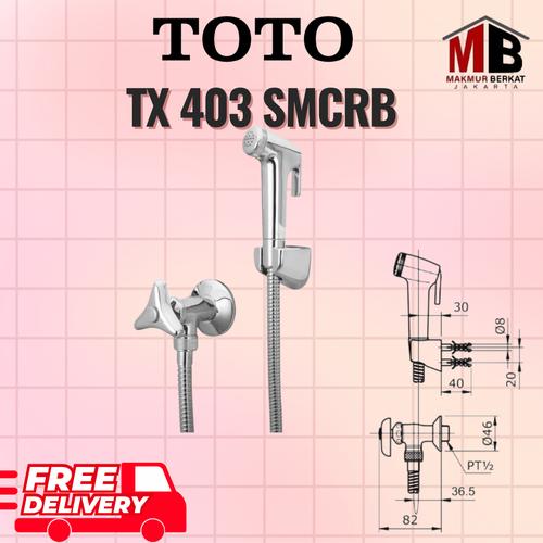 Jual JET SHOWER TOILET TOTO TX 403 SMCRB / TX403SMCRB - Jakarta Barat ...
