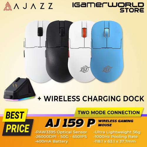 Promo Ajazz AJ159P Dual Mode Wireless + Magnetic Charging Base Gaming Mouse - BLACK - Kota ...