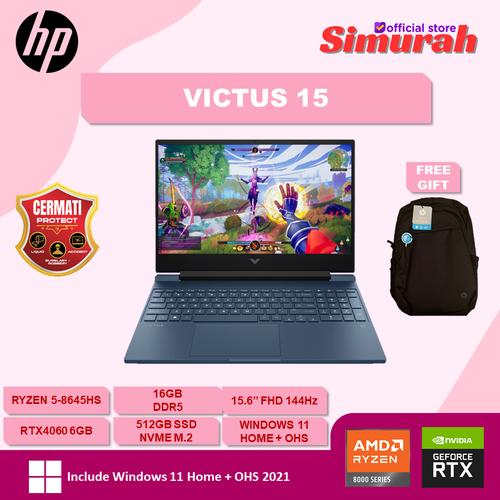 Promo HP Victus 15 FB2997AX Ryzen 5 8645HS RTX4060 8GB Ram 16GB SSD ...