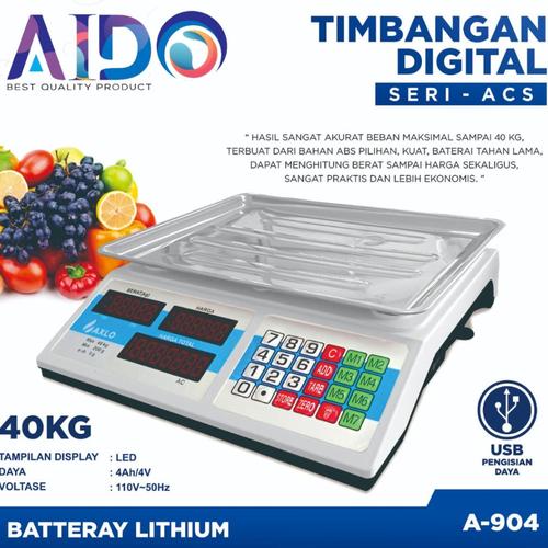 Jual READY !! Digital Computing Scale Double Display Timbangan Buah ...