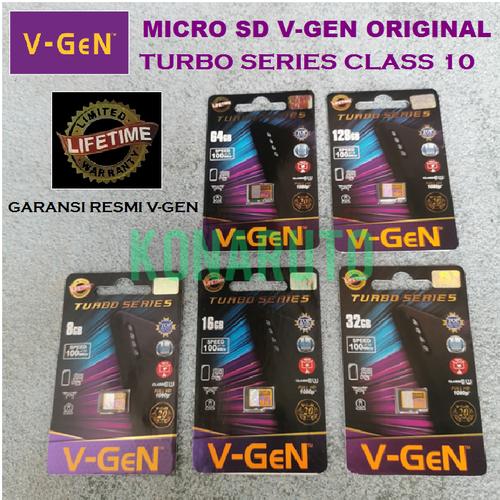 Jual Micro SD VGEN 8gb 16gb 32gb 64gb 128gb 256gb Class 10 Turbo V-GEN ...