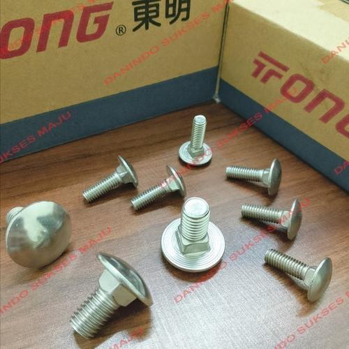 Jual SS 304 / Carriage Bolt M8x40 / Baut CB M8 / Baut Payung 4 CM ...