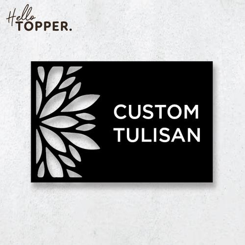 Promo Custom Tulisan Sign Board Akrilik UV Print Tanda Nama Pintu ...