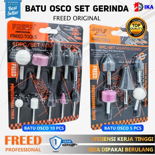 Jual BATU OSCO MATA GERINDA SET BOR / MOUNTED STONE ISI 5 BUAH FREED ...