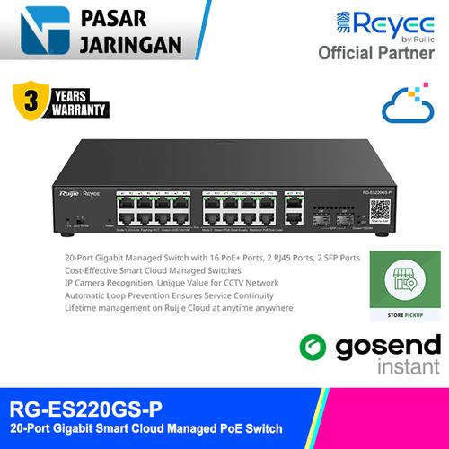 Jual RG-ES220GS-P 20-Port Gigabit Smart Cloud Managed PoE Switch ...