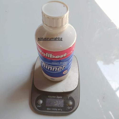 Jual THINER B 1L BOTOL PVC TUNGGAL KEMASAN PLASTIK Tiner Thinner 1 ...