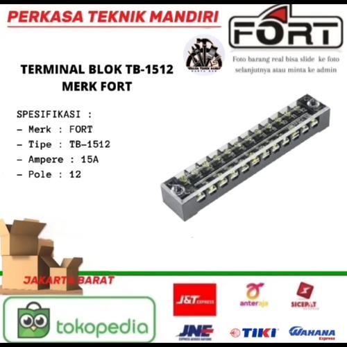 Jual TERMINAL BLOK TB-1512 15 Ampere 12 POLE BLOCK FORT - Jakarta Barat - PERKASA TEKNIK MANDIRI ...