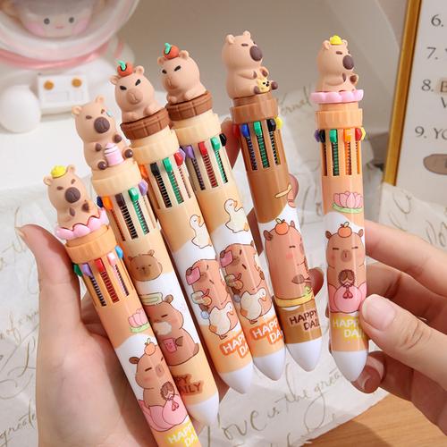 Jual GM - PULPEN 10 WARNA CAPYBARA | PEN WARNA WARNI CAPYBARA ...