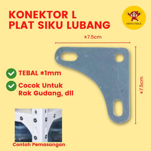 Jual Plat Pelat Siku Lubang Rak Besi Slotted Angle Tebal - Kota ...