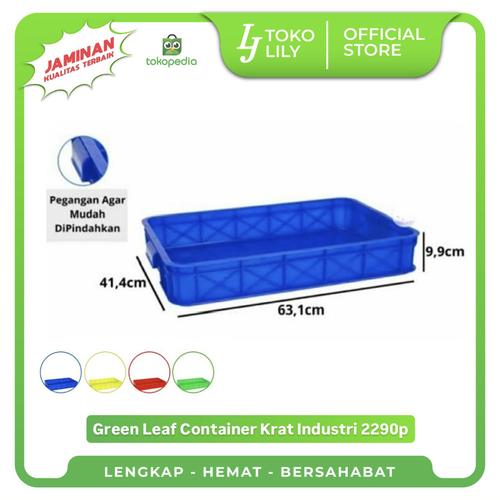 Jual Keranjang Industri Krat Serbaguna Green Leaf Container Box 2290P ...
