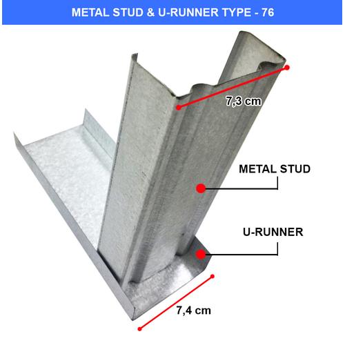Jual Metal Stud 100 92 76 64 53 43 P. 3M - MS 100 - Jakarta Timur ...
