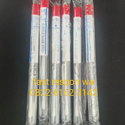 Jual Swab cotton in tube sterile RED / swab dalam tabung / swab tangkai ...