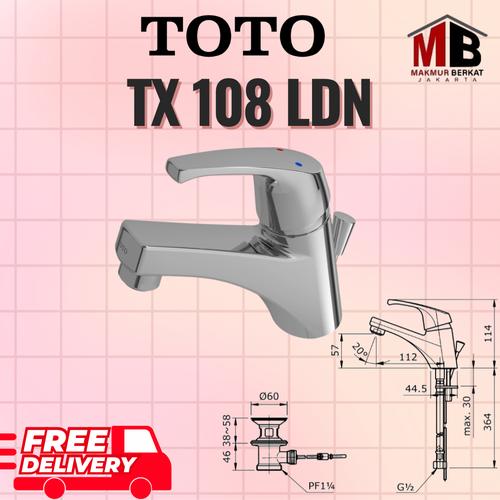 Jual Kran Wastafel Toto TX 108 LDN (mixer) || Kran Wastafel Toto ...