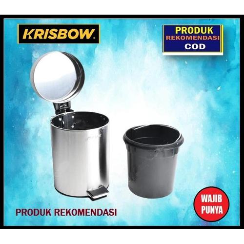 Jual Promo KRISBOW TEMPAT TONG SAMPAH INJAK PEDAL PERSEGI 20 LTR/PEDAL ...