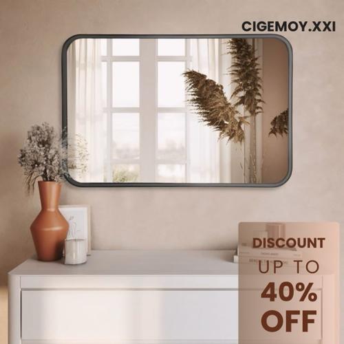 Promo Cermin Dinding Gantung Aesthetic Frame Persegi Kotak [Garansi 100 ...