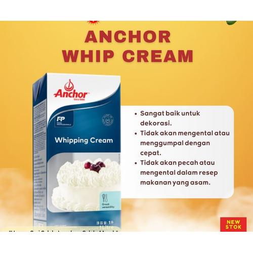 Jual Anchor Whipping/Whip Cream 250ml/ ml | Whipping Cream Anchor 250ml/ ml - 1L - Jakarta Barat ...