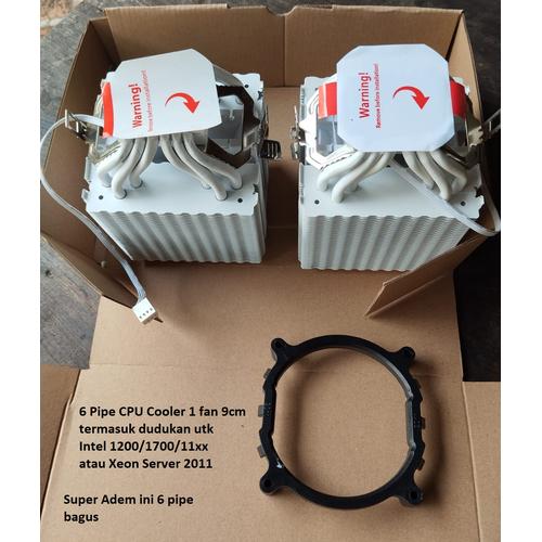 Jual HSF QIUZAIM DB 920 CPU Cooler PC COOLER 90MM SINGLE FAN 6 Pipes ...