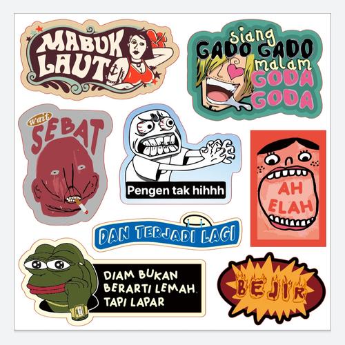 Jual Stiker Pack emoticon sebat bejir meme local - Kab. Bogor - Rupa ...
