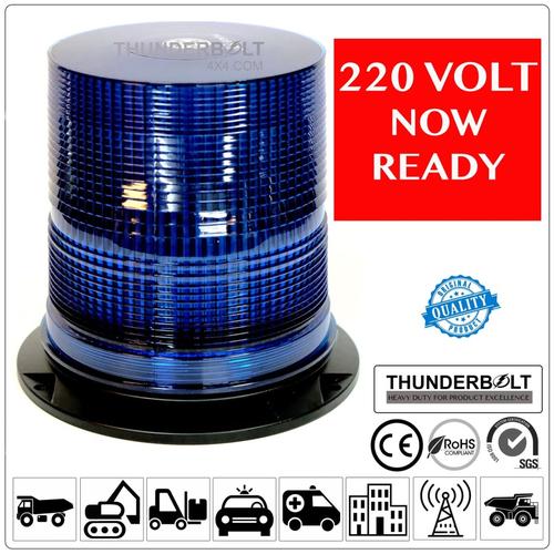 Jual LAMPU ROTARY / LAMPU STROBO WARNING LIGHT THUNDERBOLT 220V AC BIRU ...