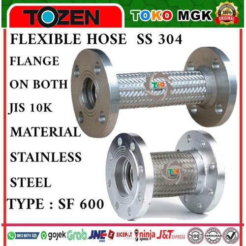 Jual TOZEN FLEXIBLE HOSE SF-600 DN150 6" INCHI x 300mm 350mm 400mm ...