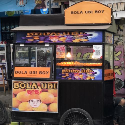 Jual Gerobak Bola Ubi Booth Fried Chicken Roda Chiken Gorengan Kebab ...