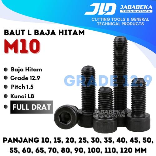 Jual Baut L Baja 12.9 M10x10 M10x15 M10x20 M10x25 M10x30 M10x35 M10x40 M10x45 M10x50 M10x55 ...
