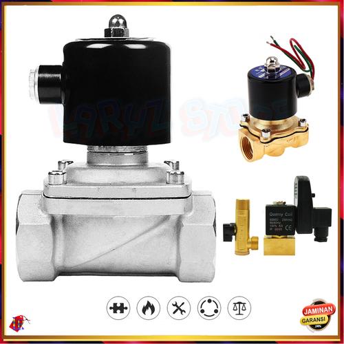 Jual Selenoid Valve Elektrik 1/4 1/2 3/4 1 2 Inch Katup Keran Solenoid ...