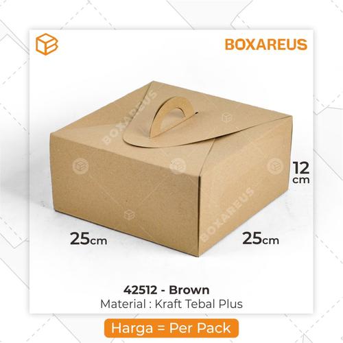 Jual Dus Kue Cake Box Kotak Kemasan Packaging | 42512 BROWN - Kota ...