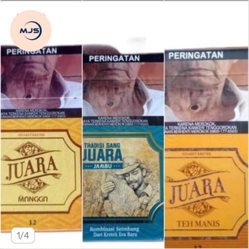 Jual Rokok Juara Kretek 12 Batang Rasa Jambu Teh Manis Mangga Berry ...