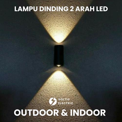 Jual Lampu Dinding LED 2 Arah Wall Light Tembok Outdoor Taman Mini watt ...
