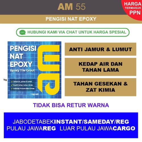 Jual AM 55 semen pengisi nat Epoxy Tile Grout 1 kg BEST PRICE - Grey ...