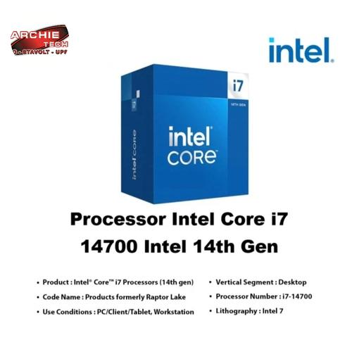Jual Processor Intel Core i7 14700 Intel 14th Gen LGA1700 Raptor Lake ...