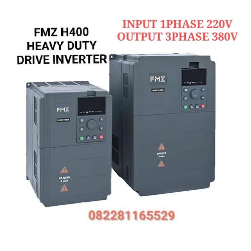 Jual INVERTER VFD FMZ H400 5.5KW 7.5HP INPUT 1PHASE 220V OUTPUT 3PHASE 380V HEAVY DUTY - Kota ...