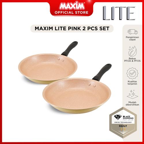 Promo Maxim Lite 2pcs Set Wajan Teflon Anti Lengket 20cm &24cm Frypan ...