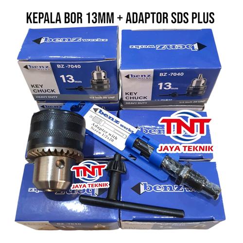 Jual KEPALA BOR 13MM DAN ADAPTOR SDS PLUS MERK BENZ WERKZ / CHUCK BOR ...