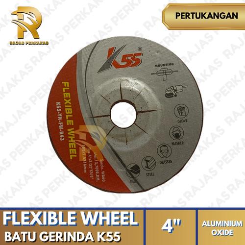 Jual BATU GERINDA POLES FLEKSIBEL / FLEXIBLE WHEEL 4” K55 - Kota Surabaya - RAJASPERKAKAS ...