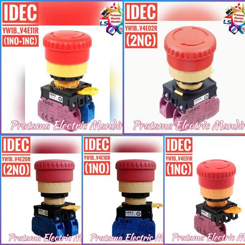 Jual IDEC Emergency Stop Push Button YW1B-V4E01R Merah - YW1B-V4E01R ...