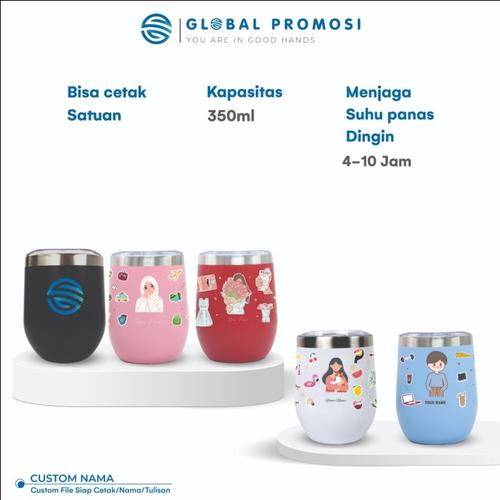 Jual Mug Kopi Teh Custom CUPAPI Stainless Steel Print UV Cetak Full ...