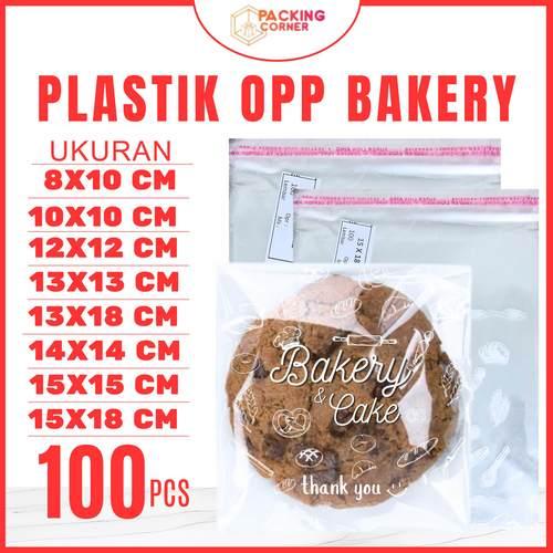 Jual Plastik OPP Roti Motif Bakery Thank You 8x10 10x10 12x12 13x18 ...