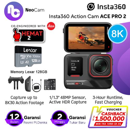 Promo Insta360 Ace Pro 2 8K AI Powered Action Camera Leica Insta 360 Action Cam - DUAL BATTERY ...