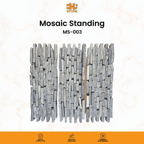 Jual Mosaic Batu Alam Dinding Lantai Slide Bulat Custom Mosaik Marmer ...