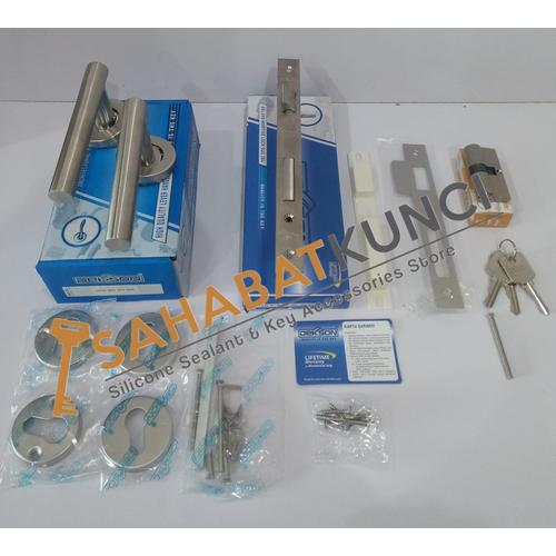 Jual Lever Handle Complete Dekson (LHTR 0821 + MTS IL 8485 + CYL 60mm ...